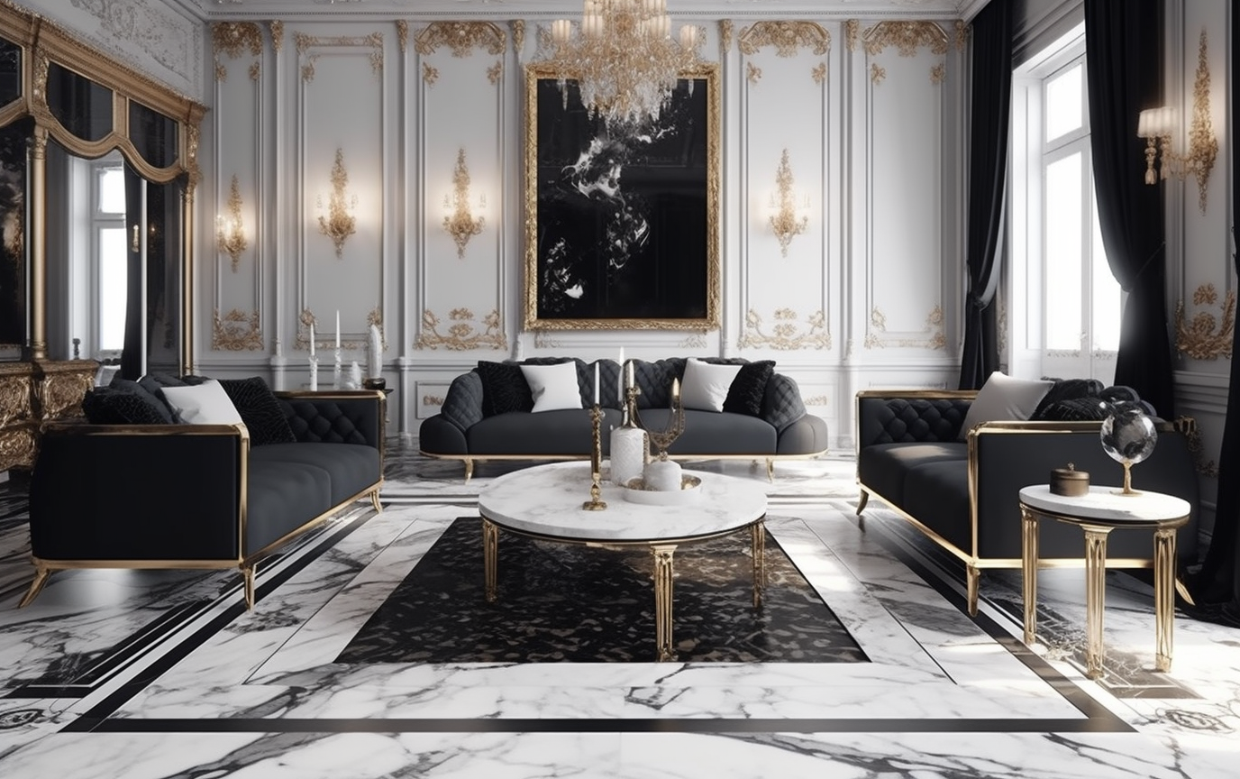 Create A Stunning Black White And Gold Living Room: Tips And Ideas ...