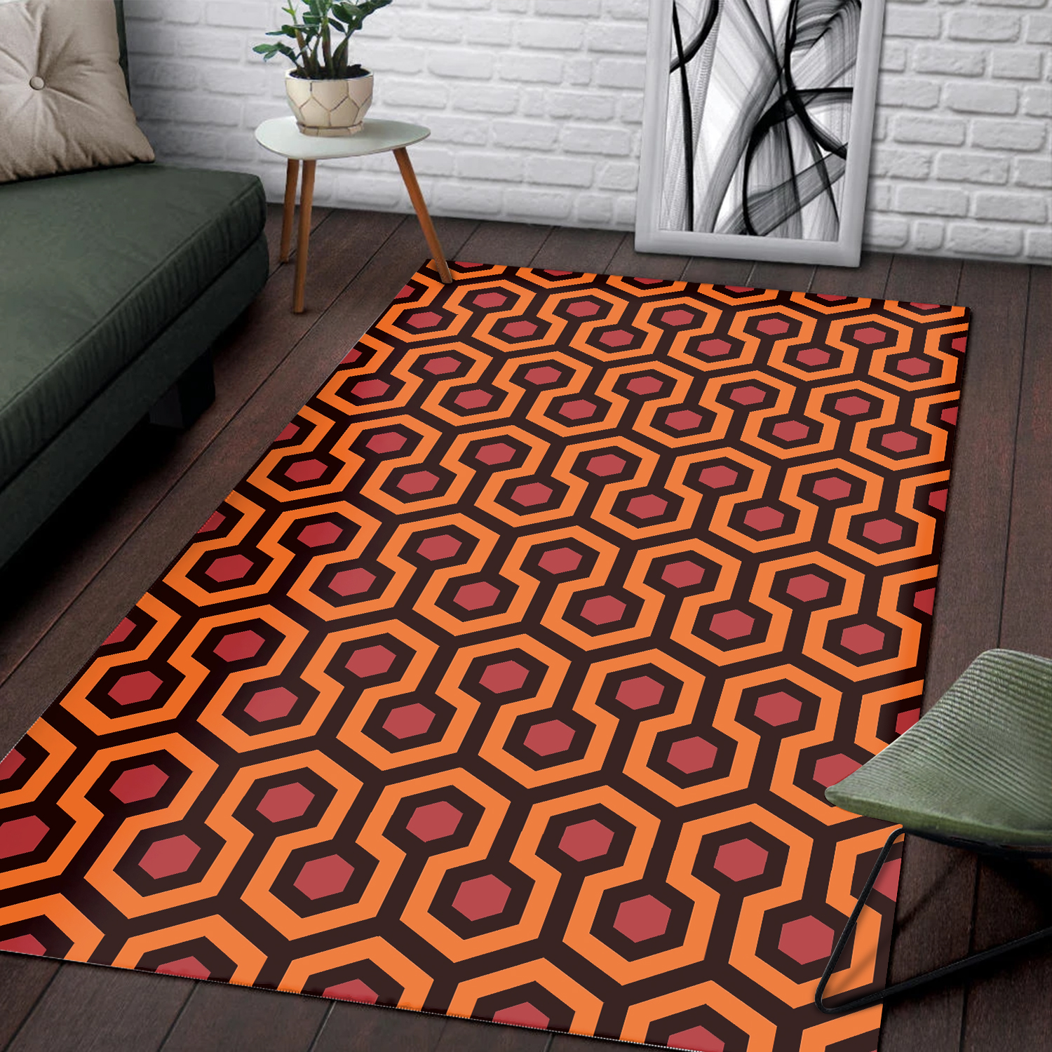 70s Style Overlook Hotel Shining Pattern Area Rugs , 70s Style Rug ...