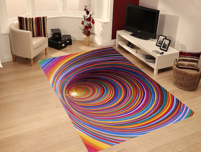 Custom Optical Illusion Rug, 3D Optical Illusion Water Rug - Craigshirt