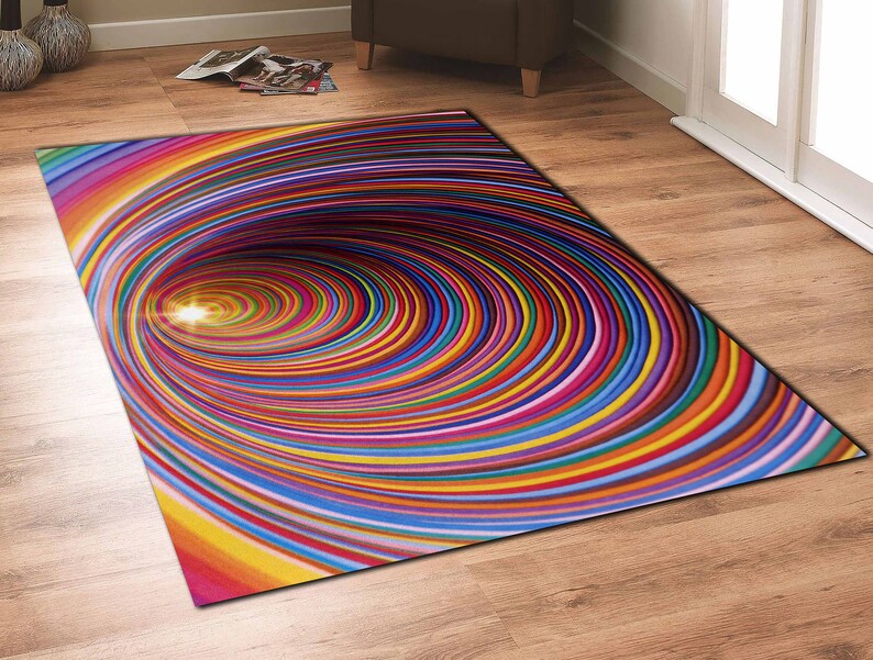 Custom Optical Illusion Rug, 3D Optical Illusion Water Rug - Craigshirt