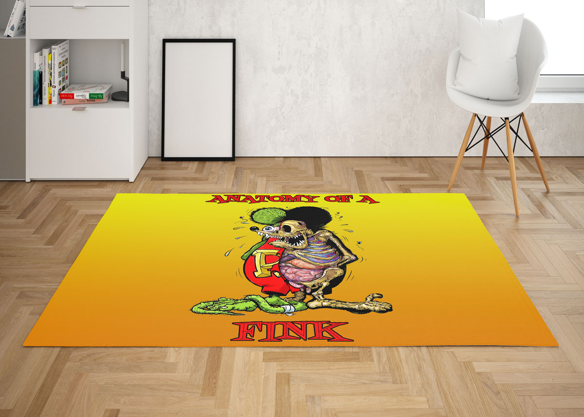 Explore the Anatomy of a Fink with Rat Fink Rug - Craigshirt
