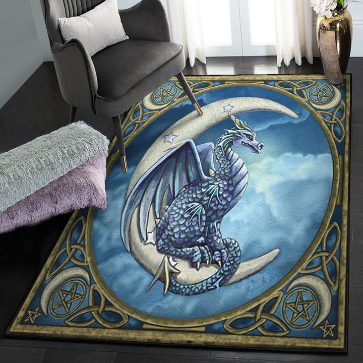 Mythical Creature Outdoor Carpet, Dragon Rug, Dragon Area Rug, Dragon ...