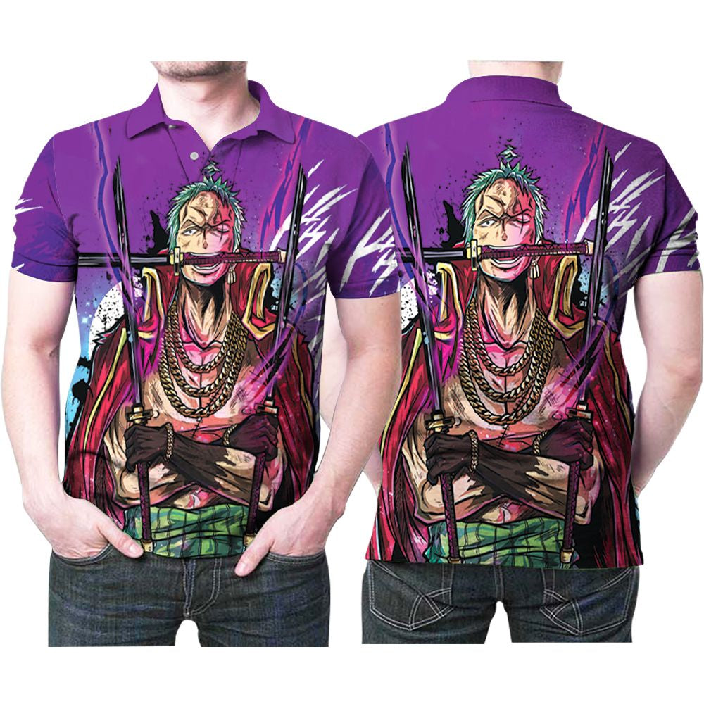 Roronoa Zoro Pirate King 3D Printed Polo Shirt perfect for One Piece ...